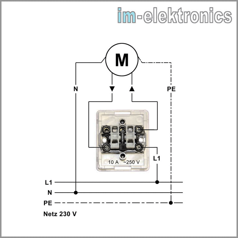 IM1618-2T/1 Design Mini-Doppel-Wippschalter, ohne Rastfunktion
