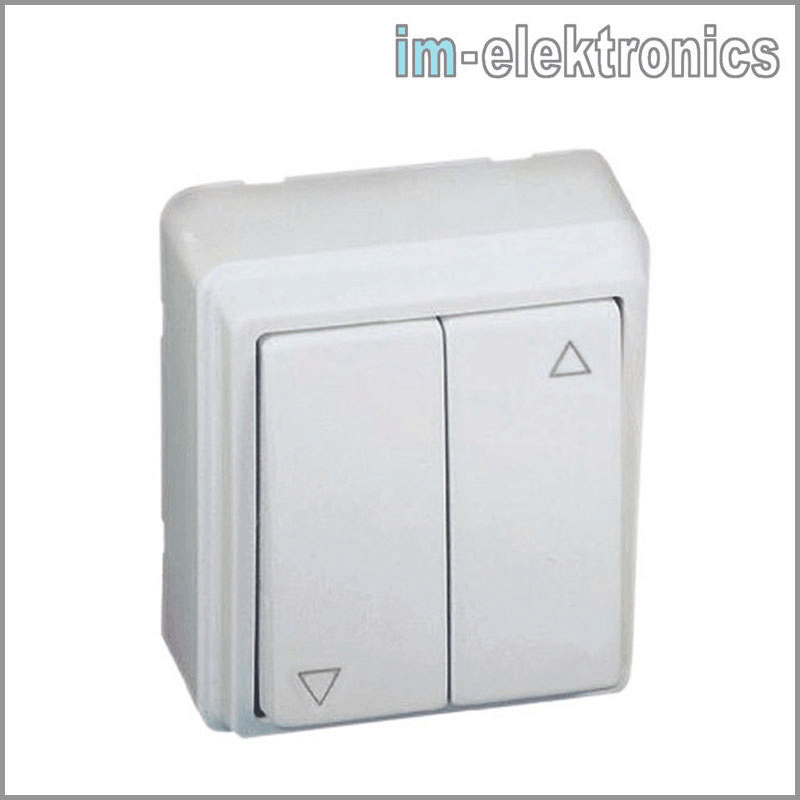 IM1618-2T/1 Design Mini-Doppel-Wippschalter, ohne Rastfunktion